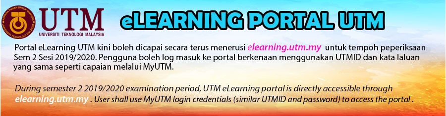 UTM@elearning Semester 1 2020/2021